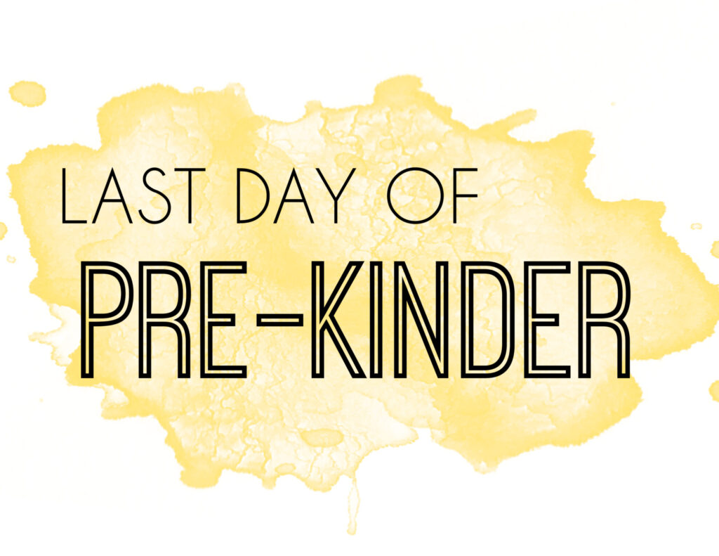 Last Day of School Sign Printable - Watercolor - Paper Trail Design