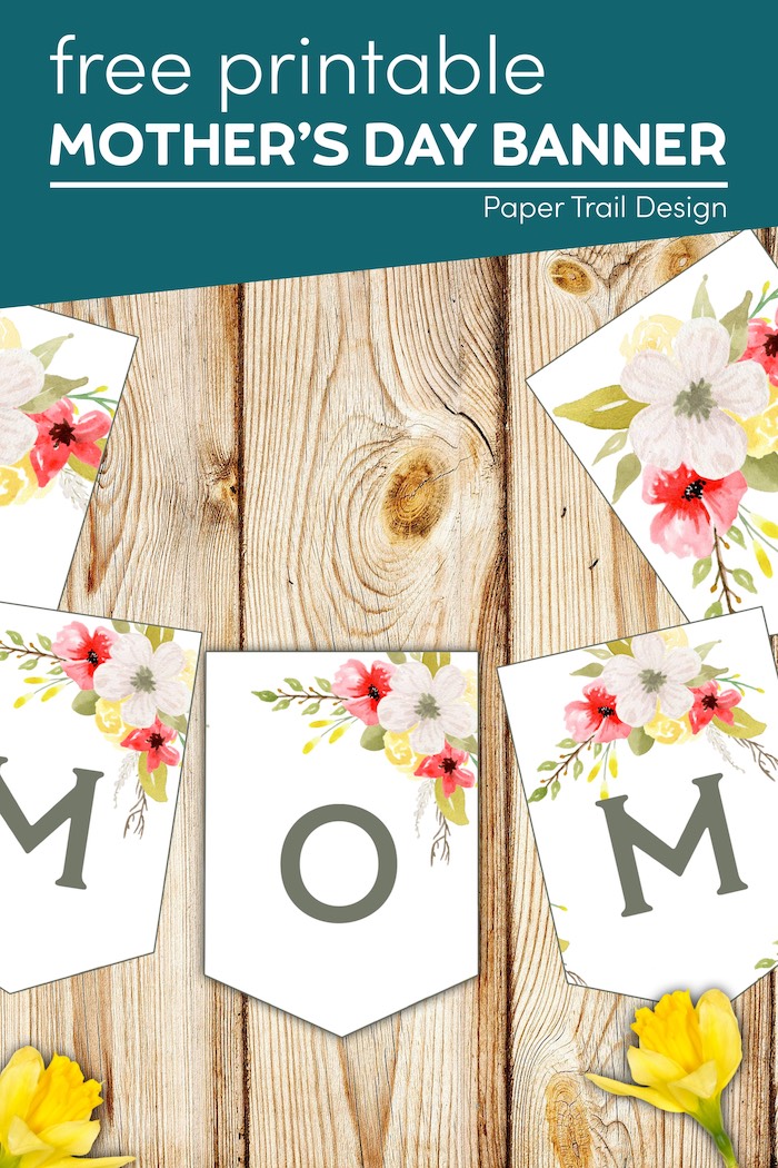 Mother's Day Banner Printable - Paper Trail Design