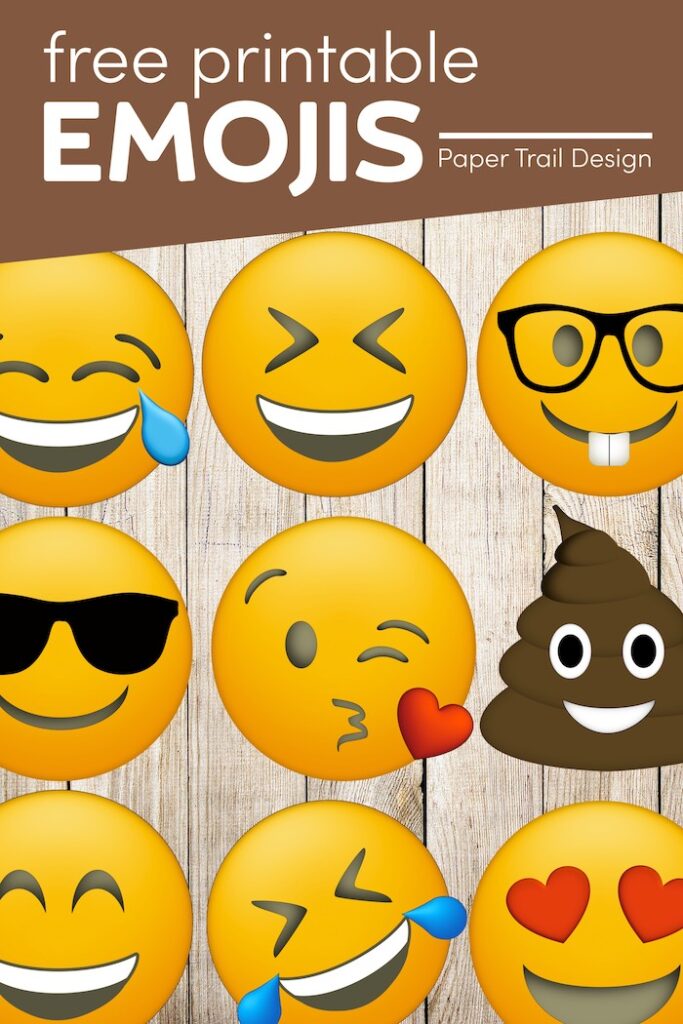 Emoji Faces Printable {Free Emoji Printables} - Paper Trail Design