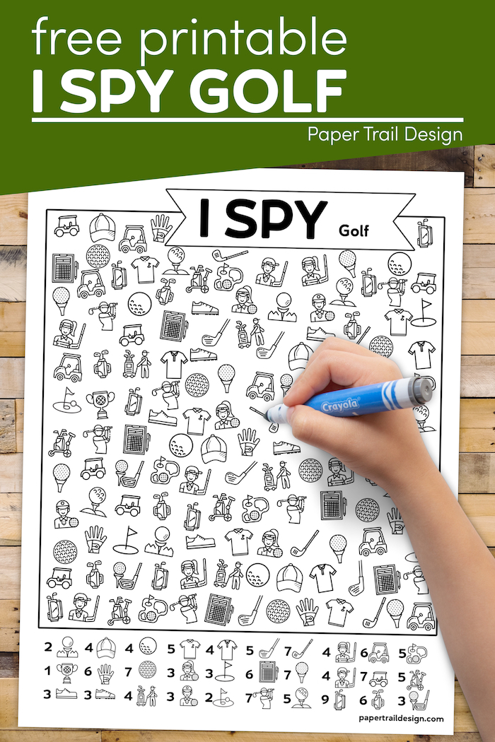 Free Printable I Spy Golf Activity - Paper Trail Design