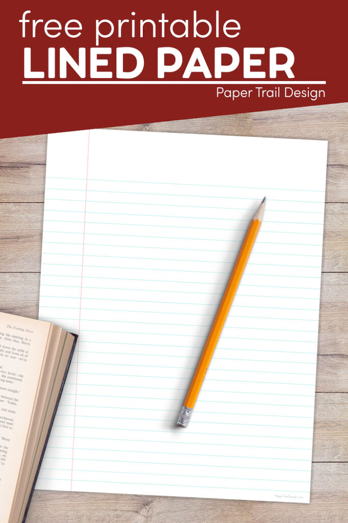 Lined Paper Printable - Paper Trail Design