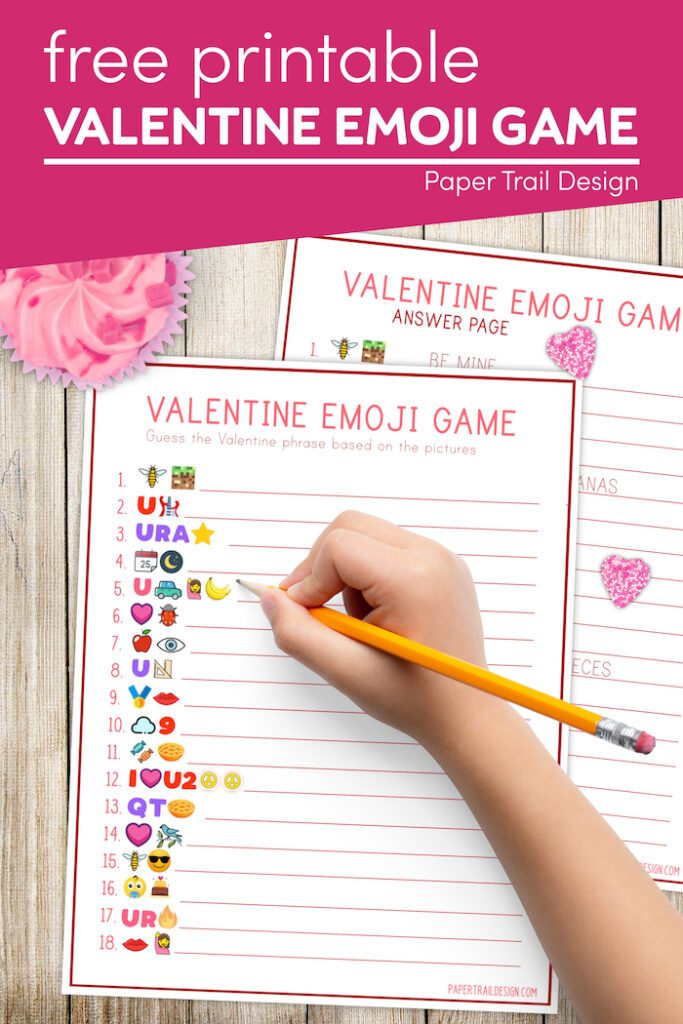 Valentine Emoji Game - Paper Trail Design