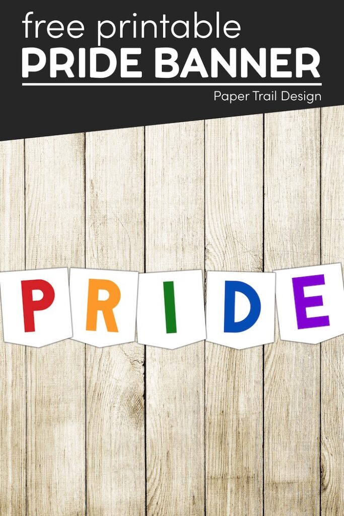 Free Printable Pride Banner - Paper Trail Design