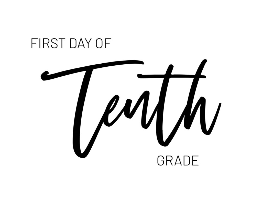 First Day of School Sign Printables K-12 - Paper Trail Design