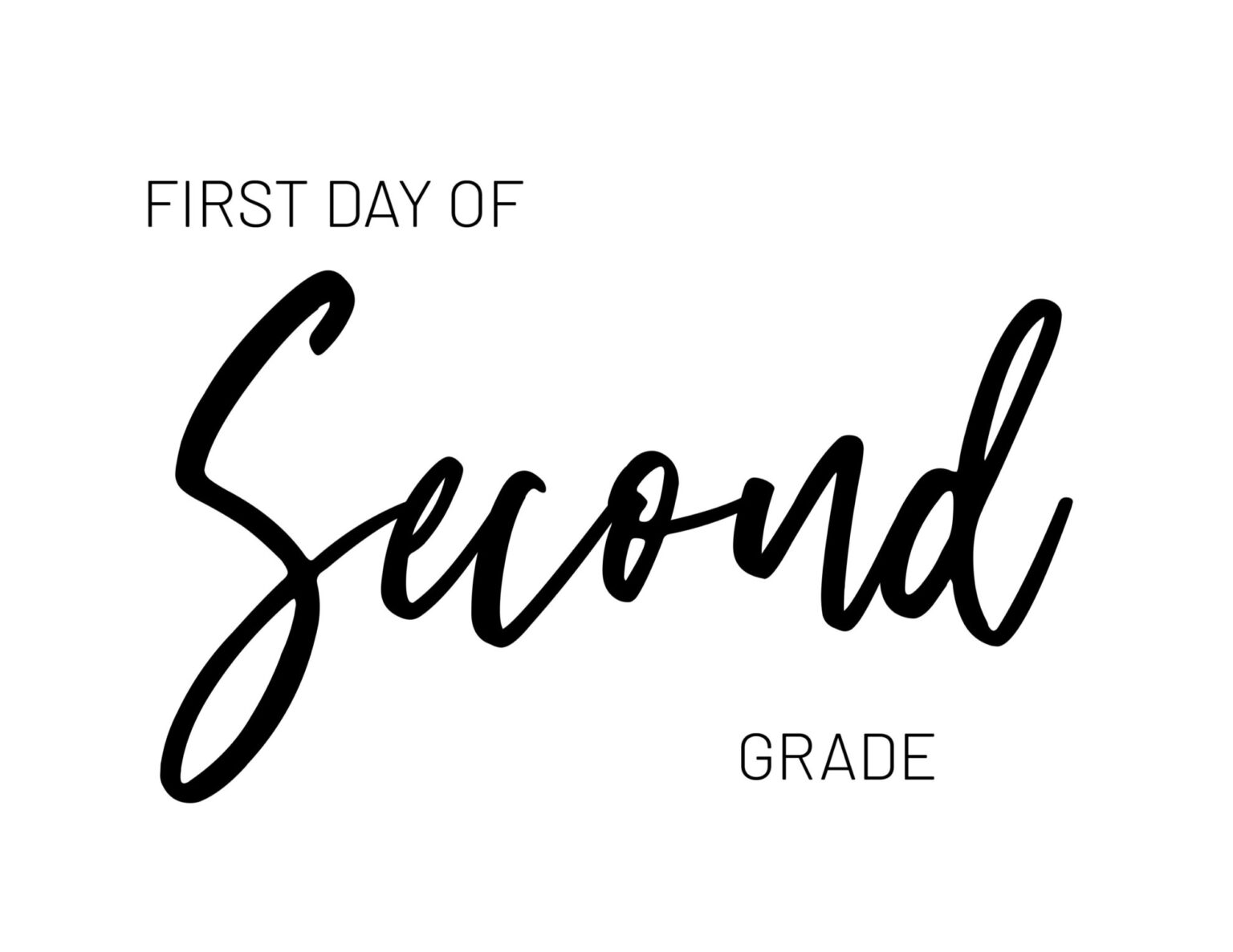 First Day of School Sign Printables K-12 - Paper Trail Design