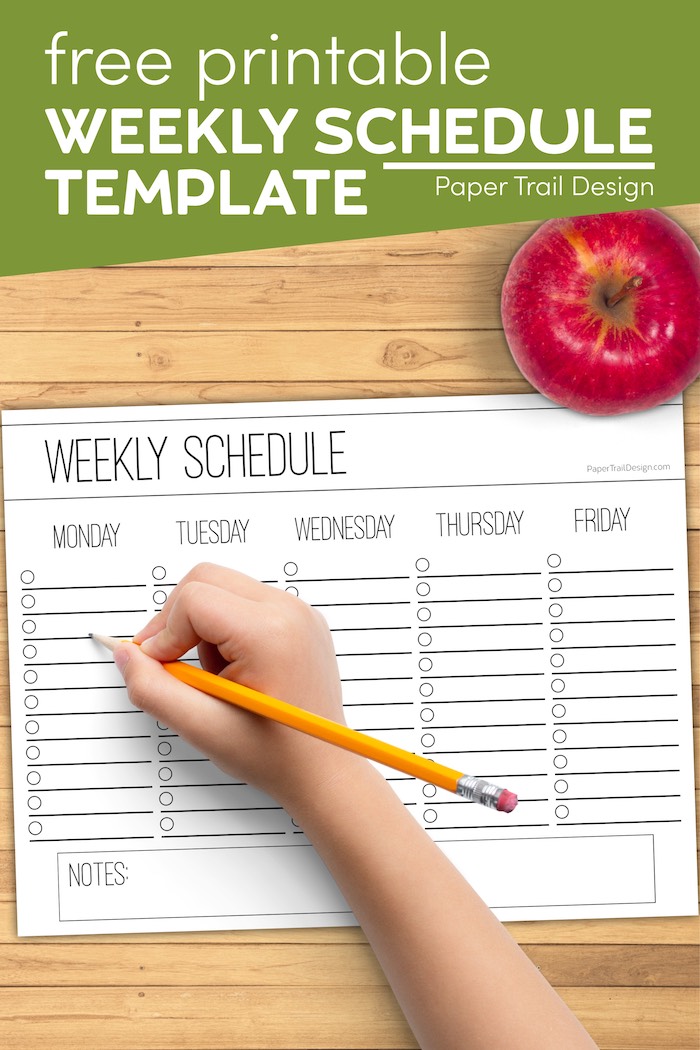 Free Printable Weekly Checklist - Paper Trail Design