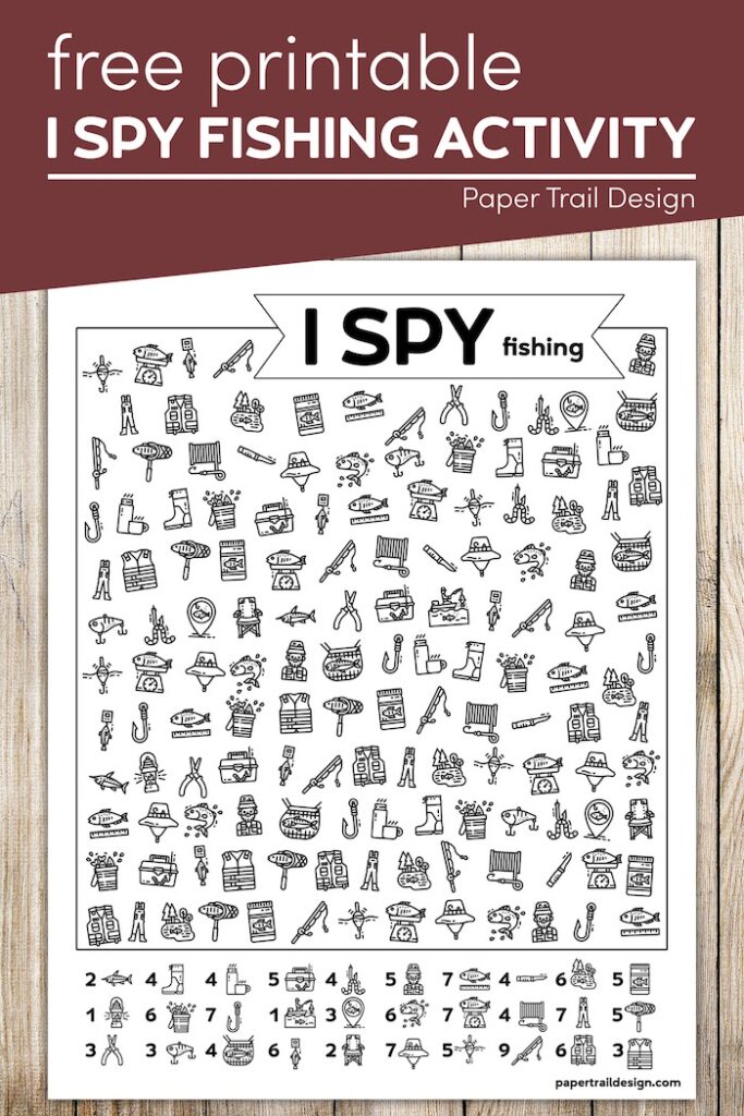 Free Printable I Spy Fishing Activity - Paper Trail Design