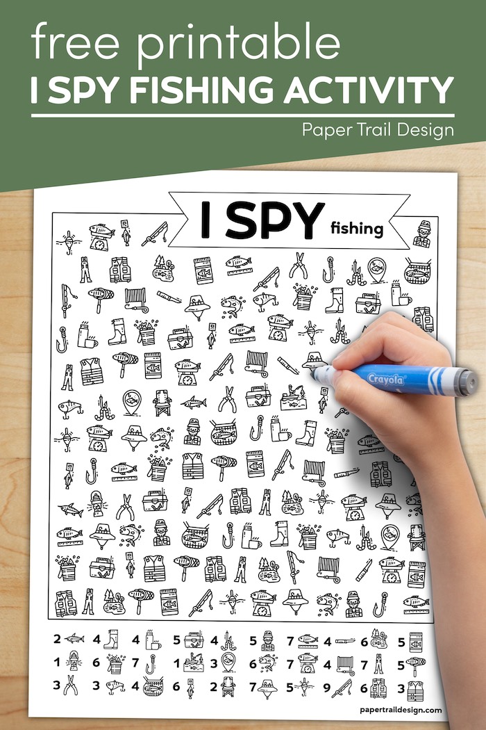 Free Printable I Spy Fishing Activity - Paper Trail Design