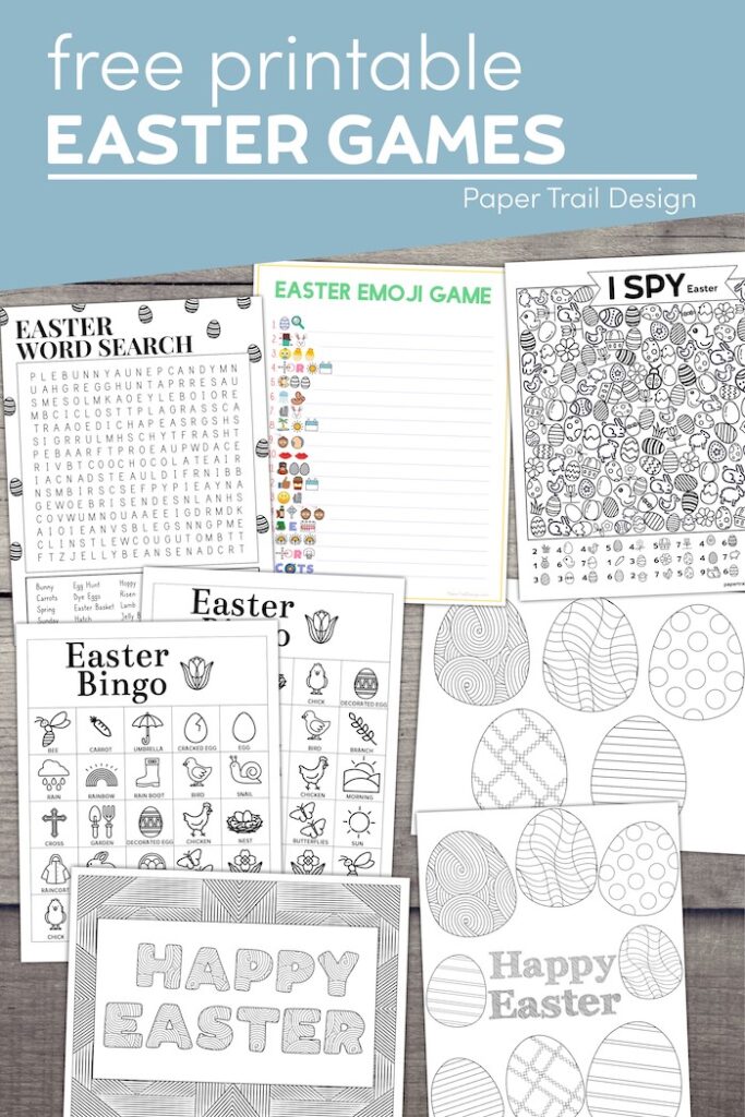 Free Printable Easter Games - Paper Trail Design