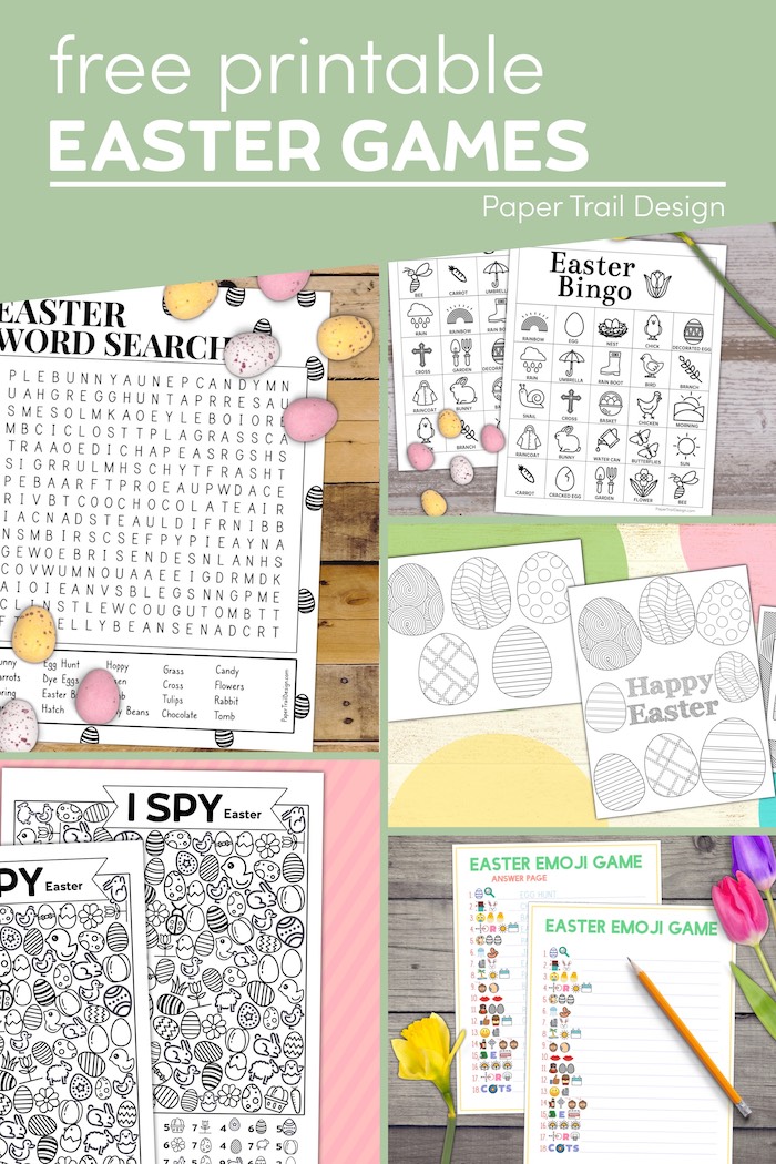 Free Printable Easter Games - Paper Trail Design