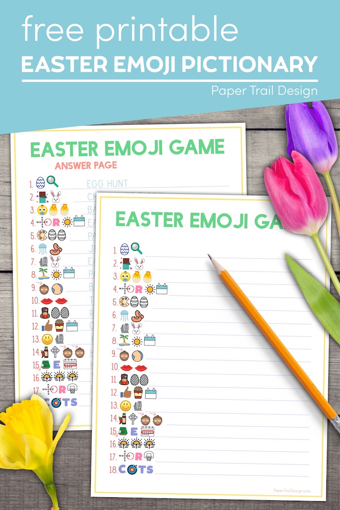 Easter Emoji Game - Paper Trail Design