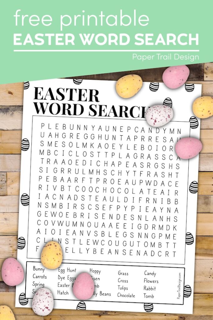 Free Printable Easter Word Search - Paper Trail Design