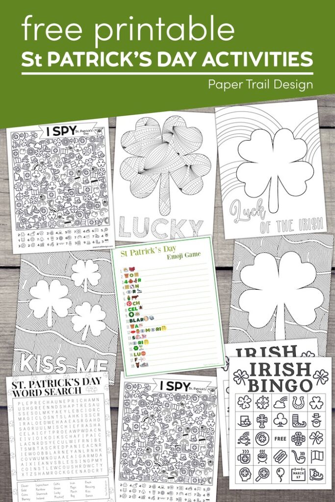 Free Printable St Patrick's Day Activities - Paper Trail Design