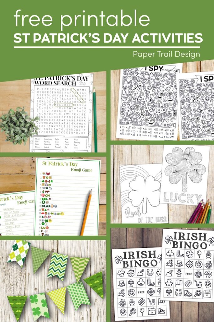 Free Printable St Patrick's Day Activities - Paper Trail Design