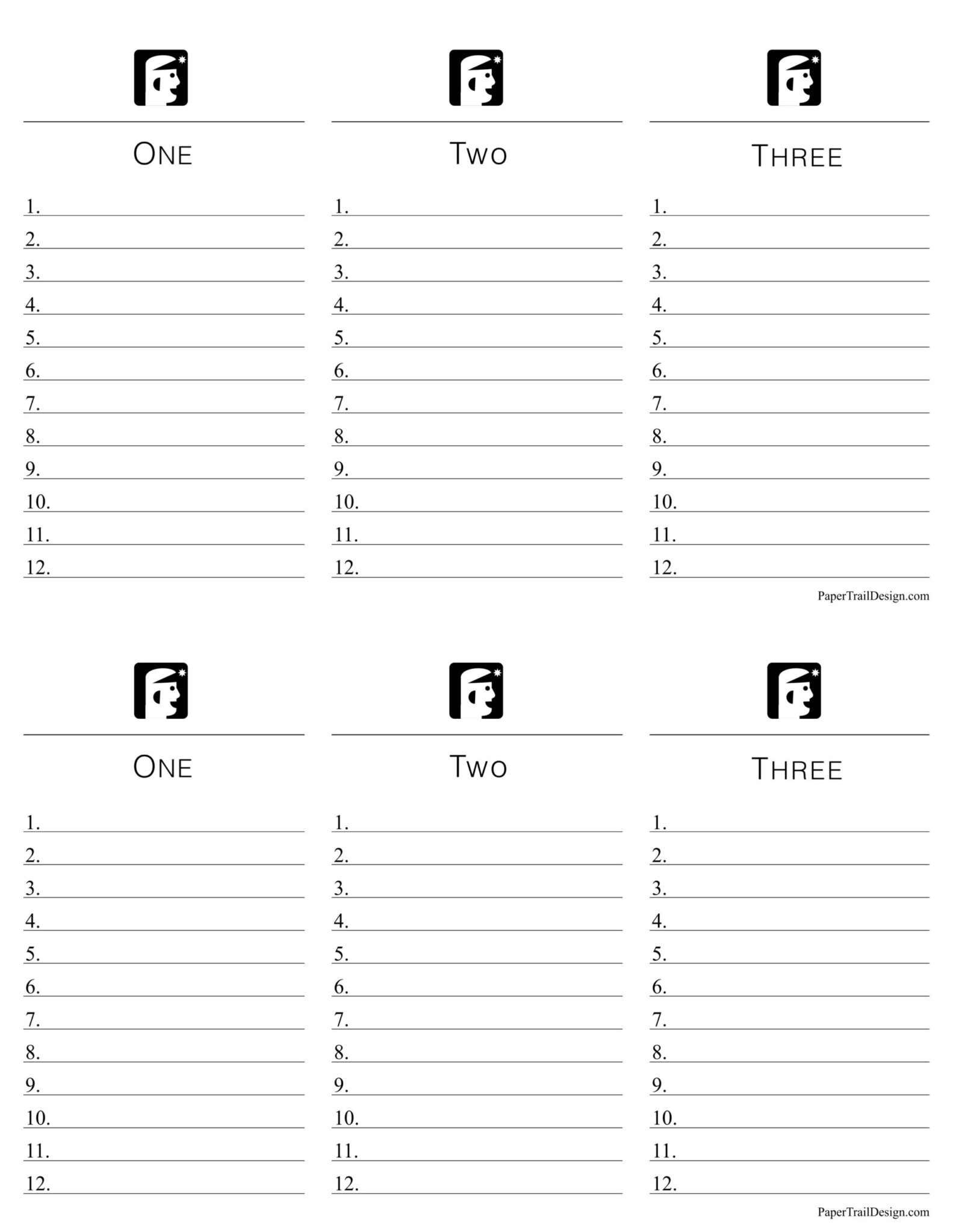 Printable Scattergories Game - Paper Trail Design