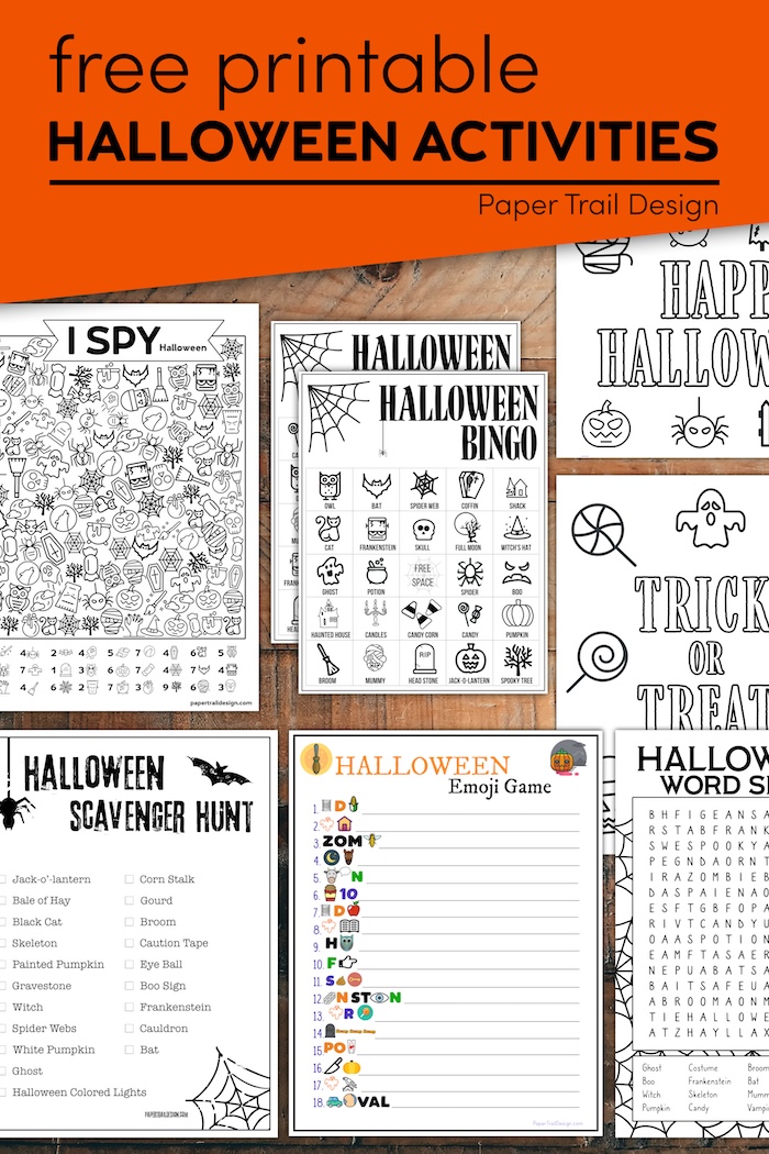 Halloween Activities for Kids - Paper Trail Design